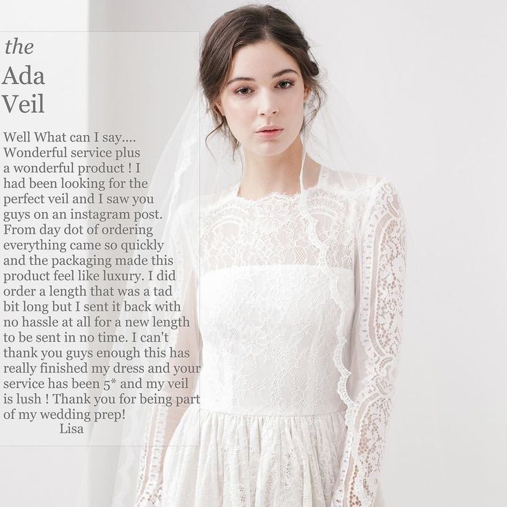 Thank You So Much Lisa For Your Lovely Review On Our Ada Veil We Couldn