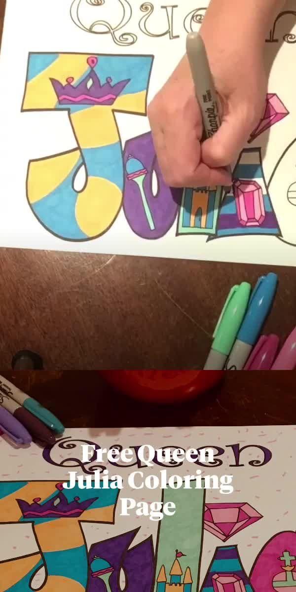 Free Julia Coloring Page — Stevie Doodles Free Printable Coloring Pages