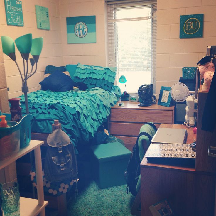 My Dorm Room In The Private Quads At Belhaven University Turquoise