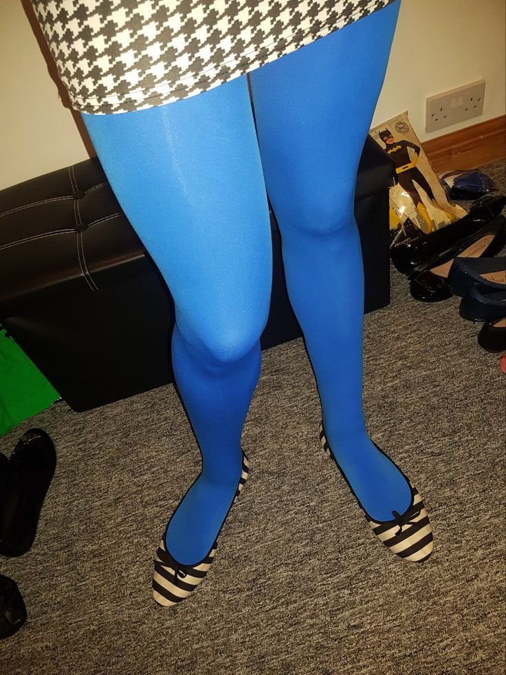 A Day In Flats And Tights In 2024 Womens Tights Blue Tights Tights