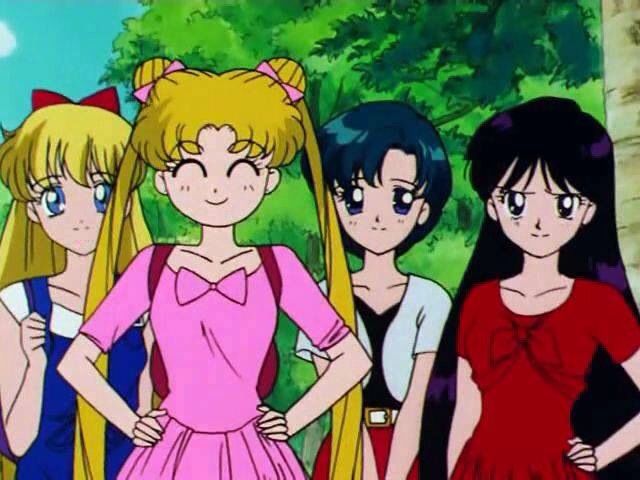 Mina Serena Amy And Rei Sailor Moon Clannad Los Caballeros Del Zodiaco