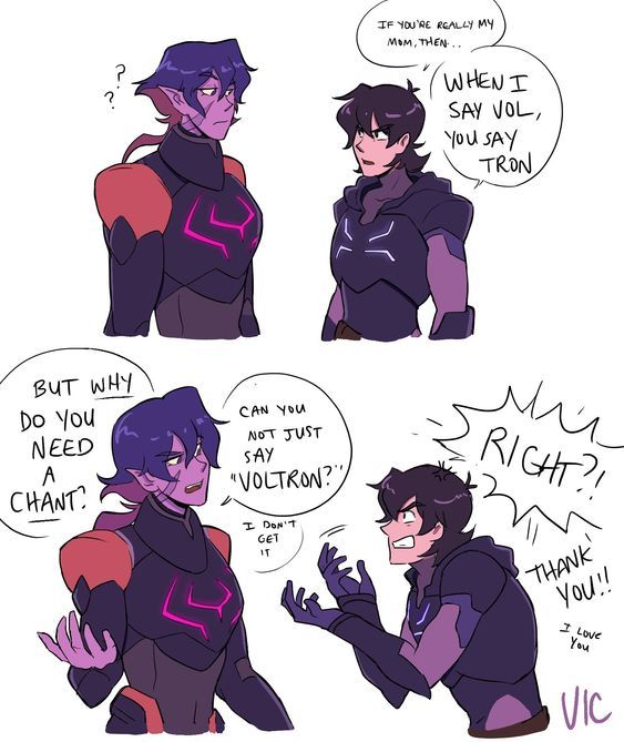 Keith And His Mom Understand Each Other Voltron Voltron Funny Voltron Comics