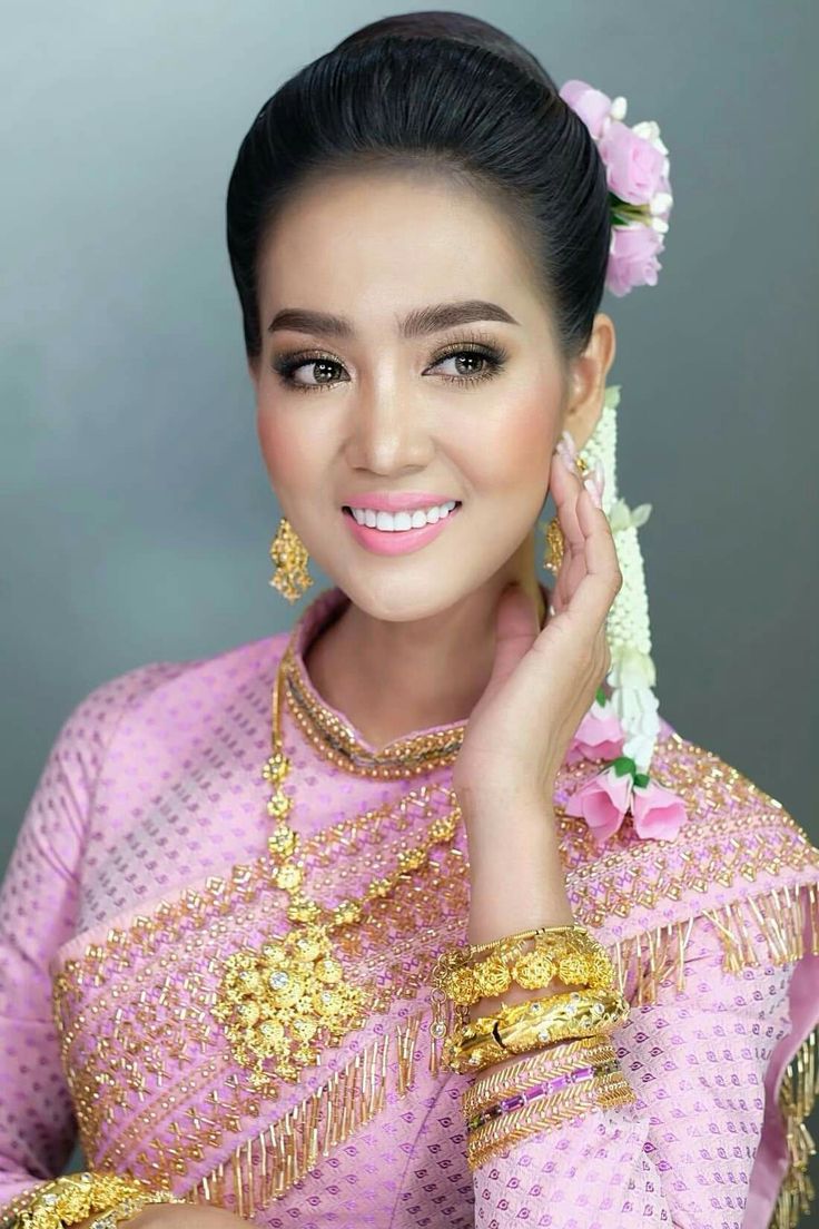 Thai Sivalai Dress By Cambodian Model ชุดราตรี ชุดแต่งกาย สไตล์ไทย