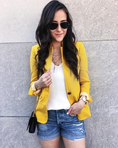 Best Fitted Blazer For Summer 💛💛 Outfits Blazer Summer Outfits