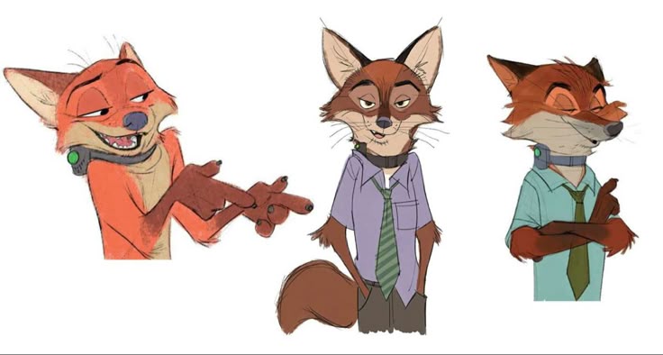 Disney Concept Art Nick Wilde Disney Concept Art Character Design Walt Disney Animation