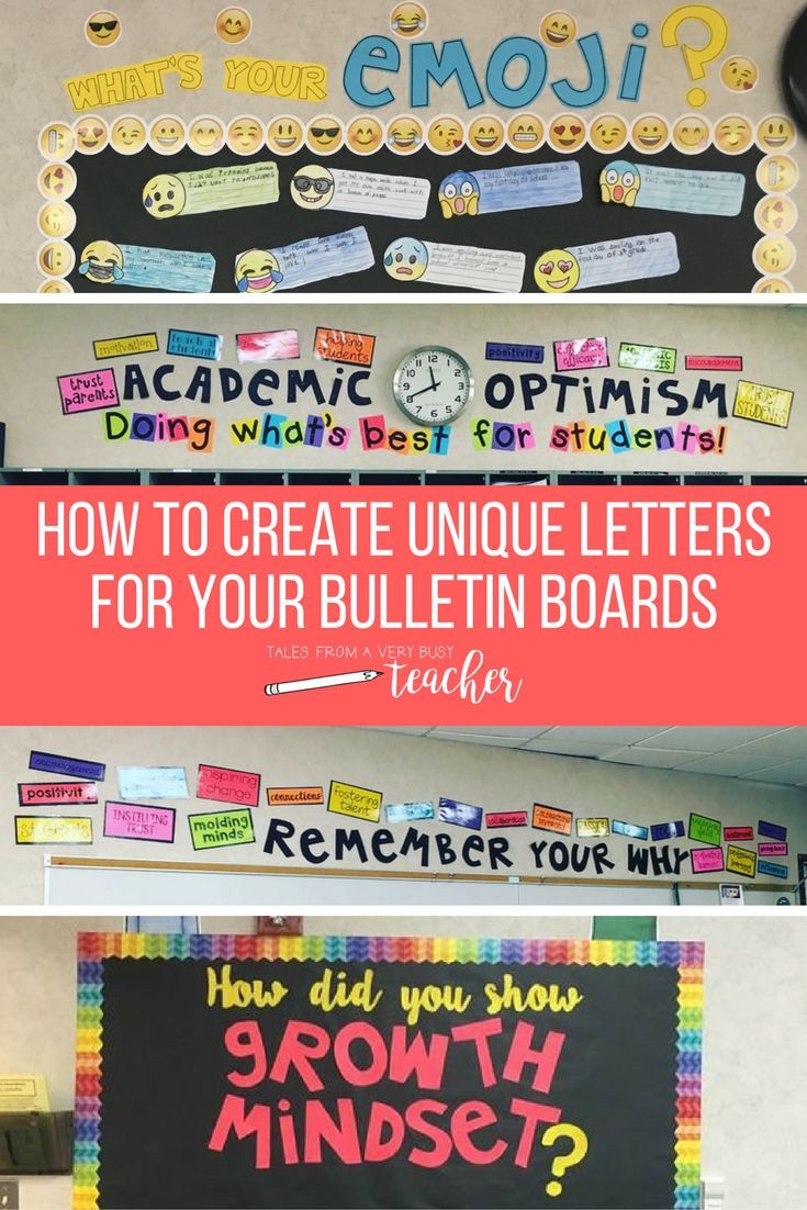 Unique Bulletin Board Letters {for Your Classroom} Classroom