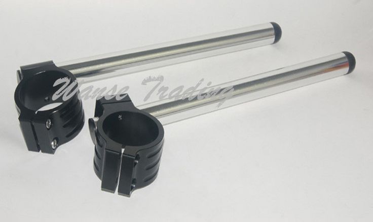 Motorcycle Cnc Clip On Ons Clipon Fork Tube Handlebars Silver Black For