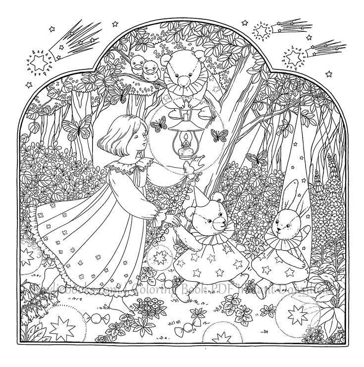 Printable Coloring Page Journey To The Dreamland Coloring Book Yoshimi