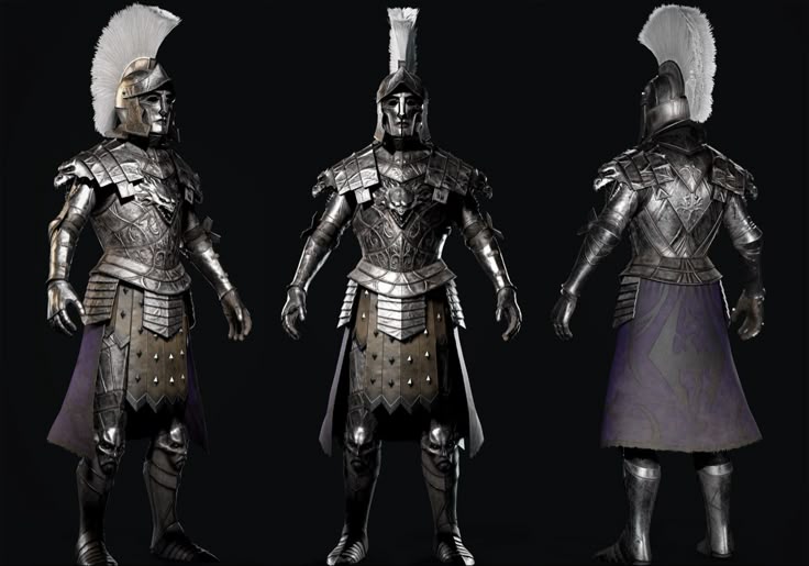 Skywind Imperial Silver Armour Soldati Romani Armatura Fantasy Armatura