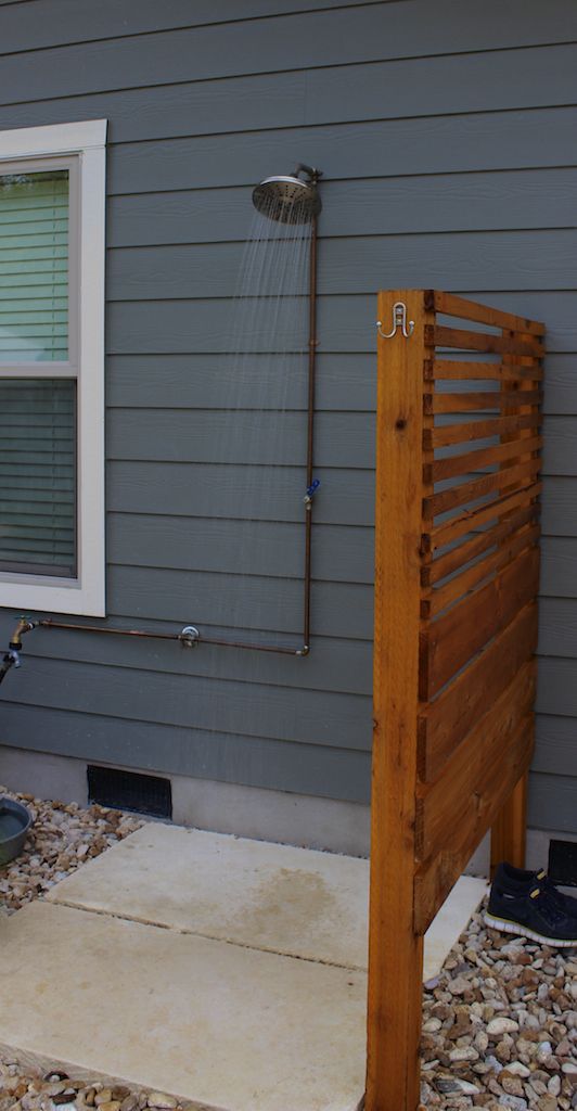 Simple Outdoor Shower Crestview Modern Craftsman Outdoor Baths Outside Showers Outdoor