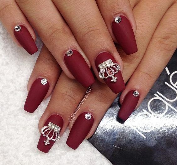The Best 25 Ideas Of Red Matte Nails Red Matte Nails Gorgeous Nails