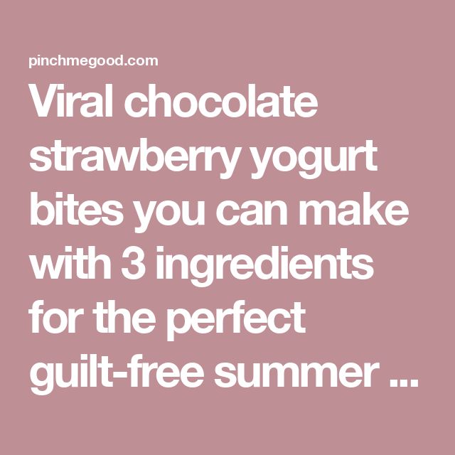 Chocolate Strawberry Frozen Yogurt Bites Easy Recipe In 2024 Strawberry Frozen Yogurt