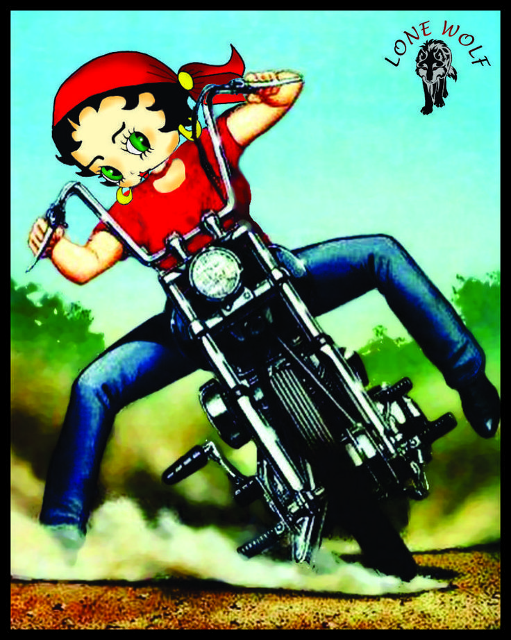 Pin By Tania Hastings On Biker Betty Betty Boop Lone Wolf Character