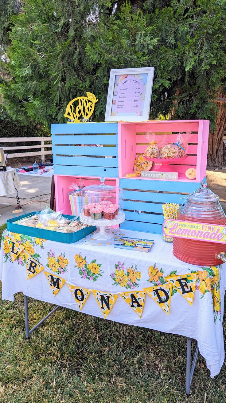 Colorful Diy Lemonade Stand