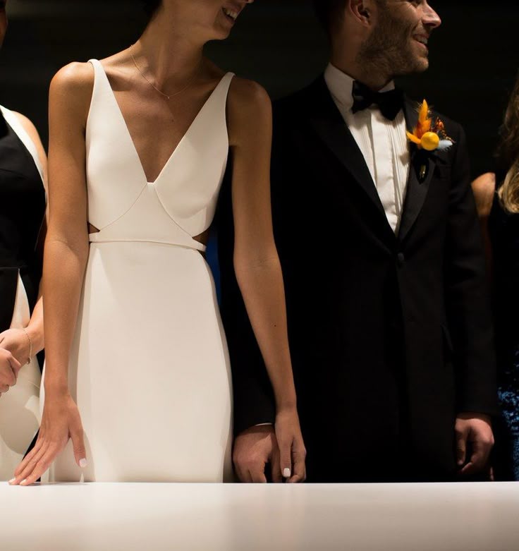 The Bride Wore Custom Calvin Klein And The Groom Wore A Bucket Hat At