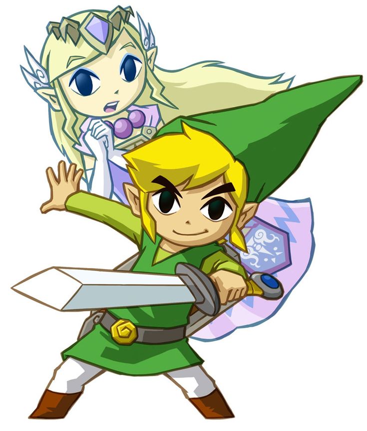 Link And Princess Zelda Art Legend Of Zelda Spirit Tracks Art Gallery Legend Of Zelda