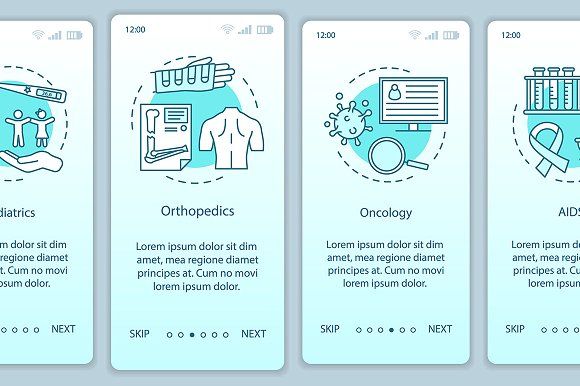 Nursing care mobile app pages Nursing care mobile app pages