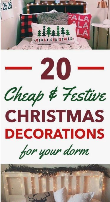 20 Cheap And Festive Items To Decorate Your Dorm For Christmas