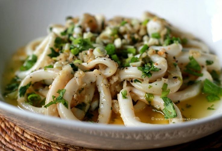 Squid (Calamari) Butter Garlic - When the Hubby Cooks! - Ruchik Randhap ... Squid (Calamari) Butter Garlic - When the Hubby Cooks! - Ruchik Randhap ...