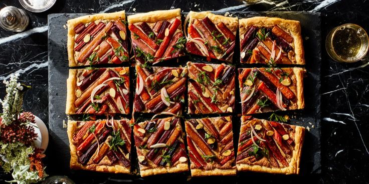 Carrot Tart With Ricotta And Almond Filling Rezept