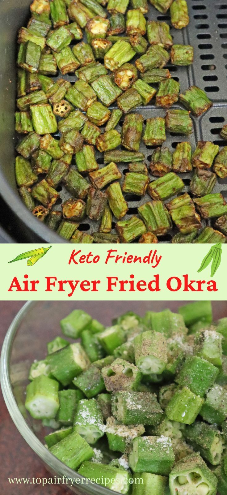 Air Fryer Fried Okra Air Fryer Recipes Recipe Air Fryer Recipes Healthy Okra Okra Recipes