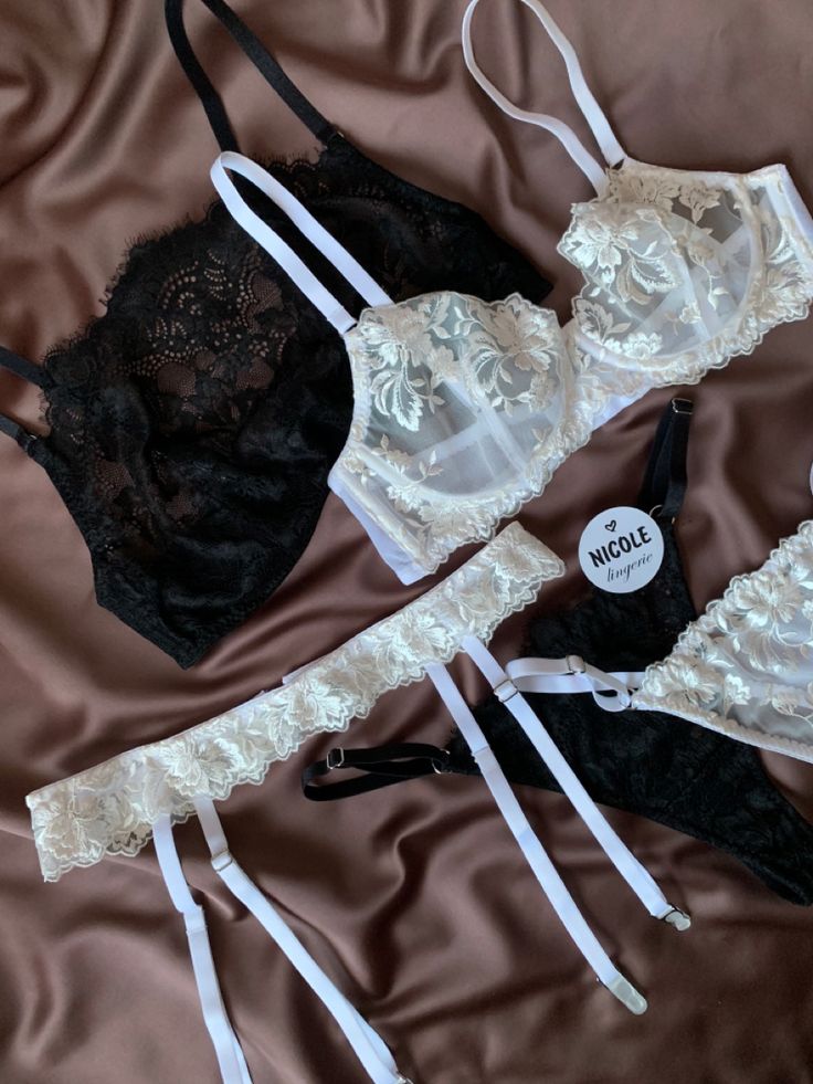 Bridal Lingerie Set White Lingerie Bridal Lace Bra Lingerie Bras Panties Underwear