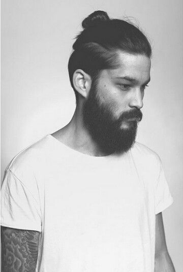 Pin By Sarah Bucknall On Top Knot Vs Man Bun Man Bun Hairstyles Man Bun Mens Tshirts