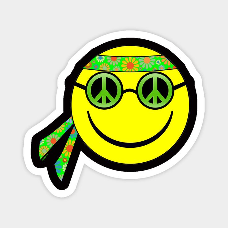 Smiley Hippie Peace Sign Sunglassesflower Headband By Veryhippie Com Nel 2024