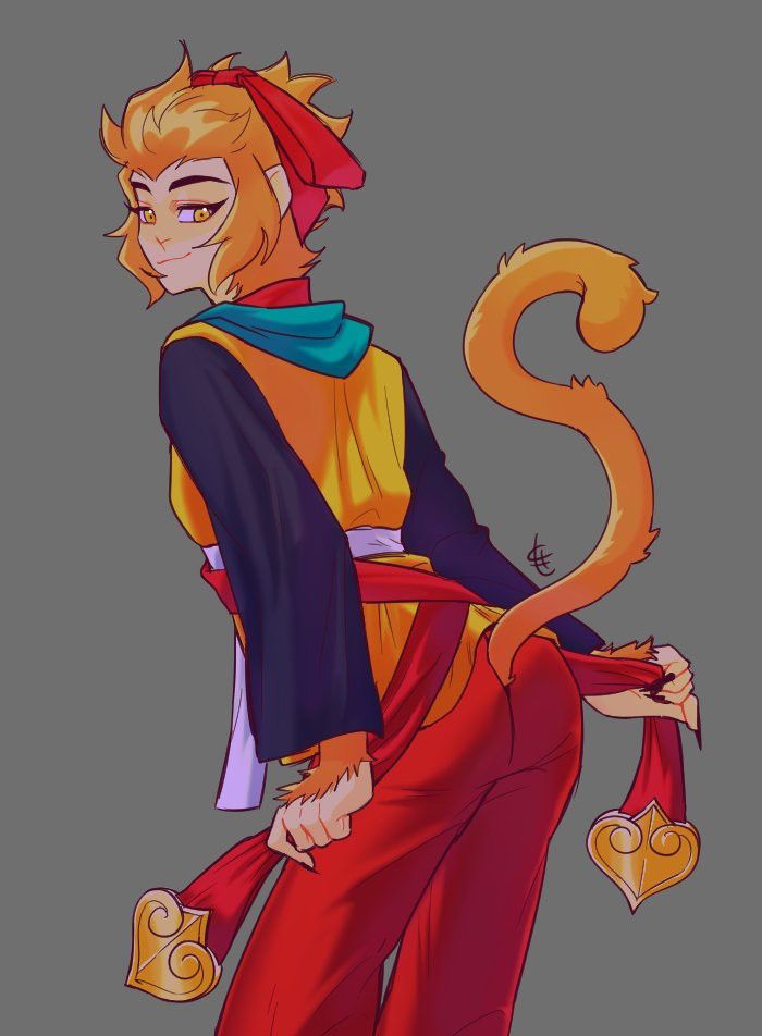 Pin On Sun Wukong And Six Eared Macaque