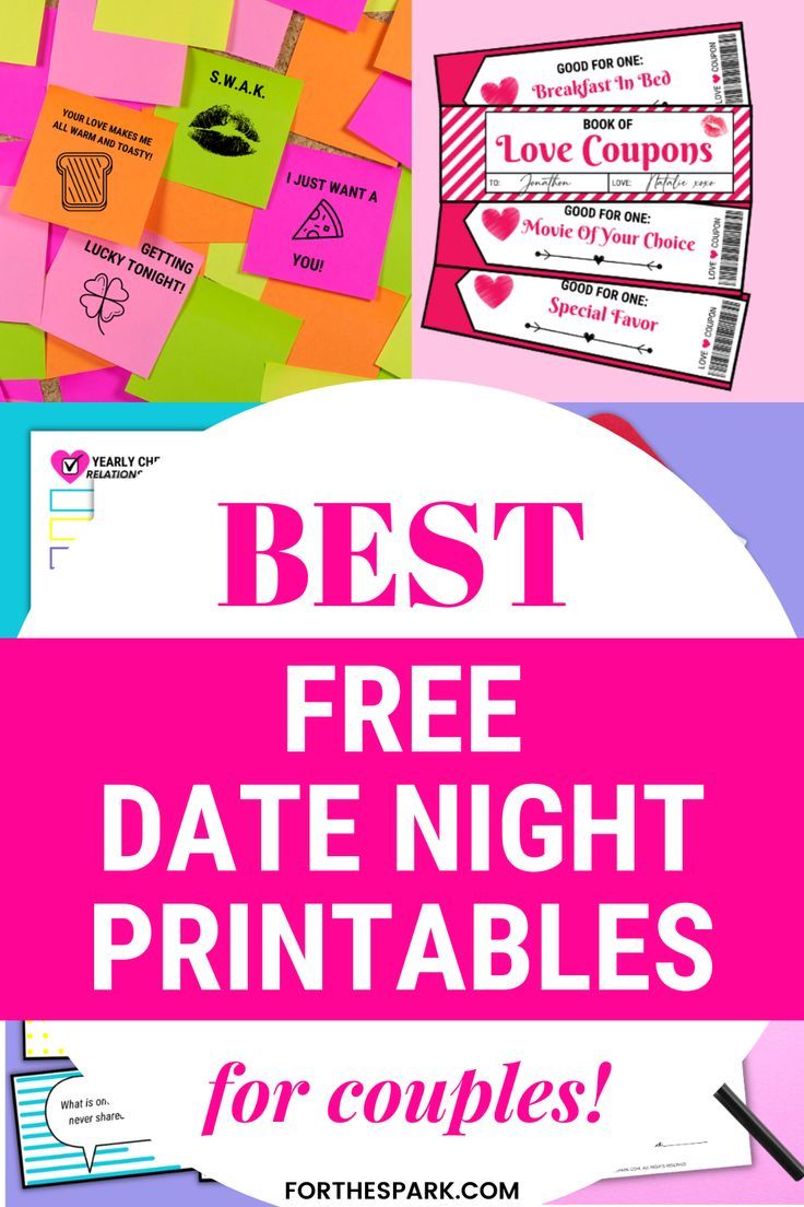 Best Free Date Night Printables For Couples Who Want To Spice Up Date Night
