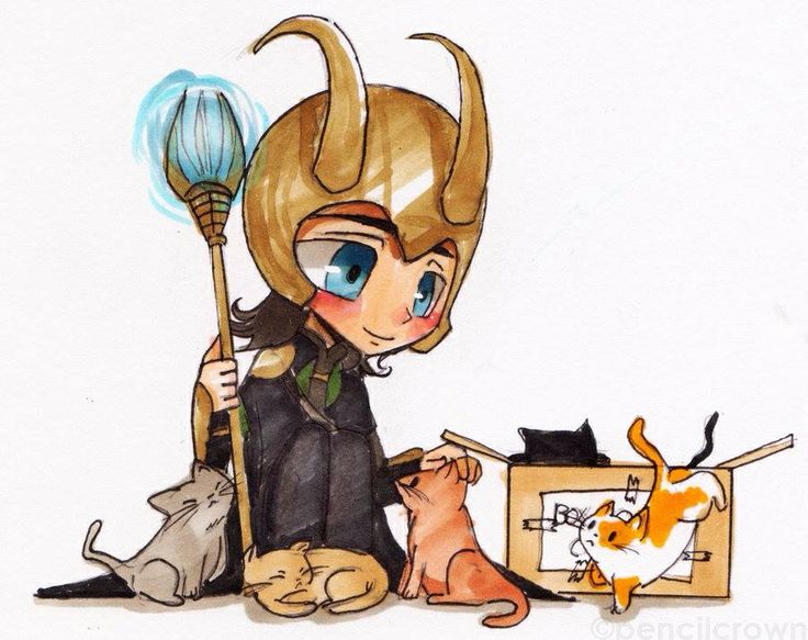Loki And Cats Loki Cat Loki Fanart Loki