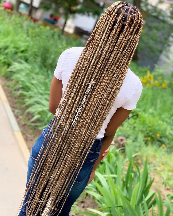 Long Braids Box Braids Hairstyles For Black Women Big Box Braids Hairstyles Braids For Black