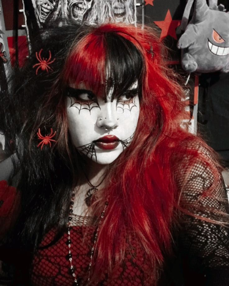Make Up Gothic Goth Punk People Art Alternative Goth Makeup Spider