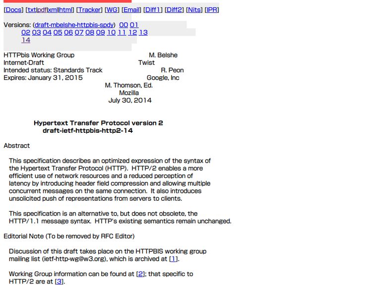 Hypertext Transfer Protocol version 2 Hypertext Transfer Protocol version 2