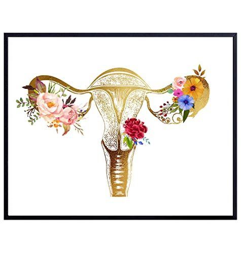 Female Anatomy Fertility Wall Art Unique T For Women Obgyn