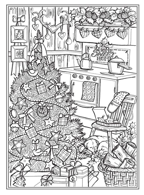 Pin By Solange Farnese On Colorir Interiores Christmas Coloring Books