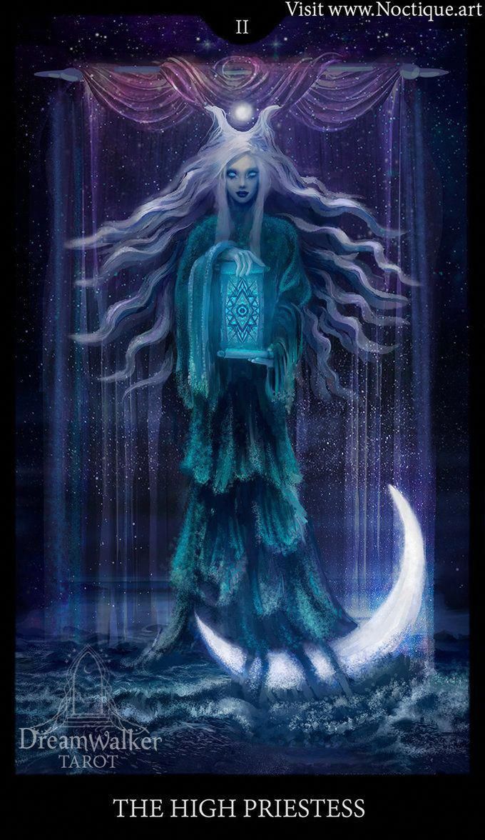 THE HIGH PRIESTESS - Dreamwalker tarot card by Noctique-Art # ... THE HIGH PRIESTESS - Dreamwalker tarot card by Noctique-Art # ...