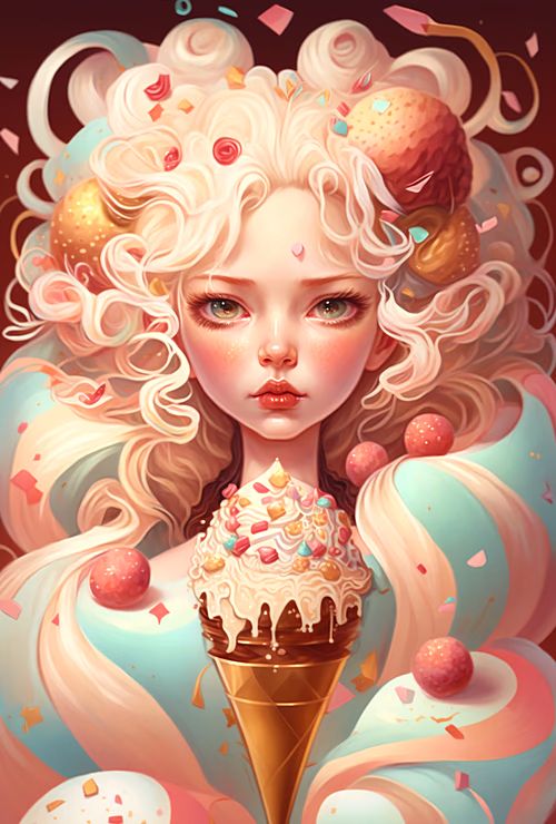 Candy Land Girls Collection Opensea Snoep Kunst Kinderen Portret