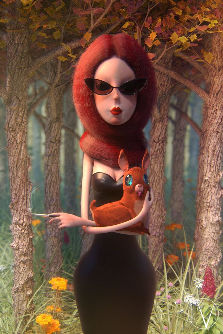 Deer Woman, Mehdi DRIDI | Deer, Artwork, Women Deer Woman, Mehdi DRIDI | Deer, Artwork, Women