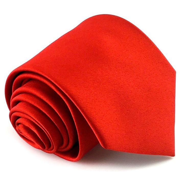 Solid Red Necktie Neck Tie Fashion Casual Chic Style