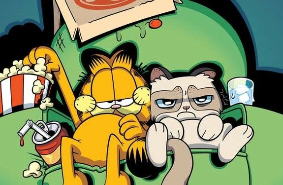 Garfield Et Grumpy Cat