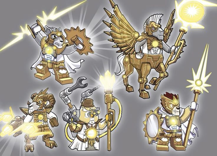 Lego Chima Lights Warriors Concept Art