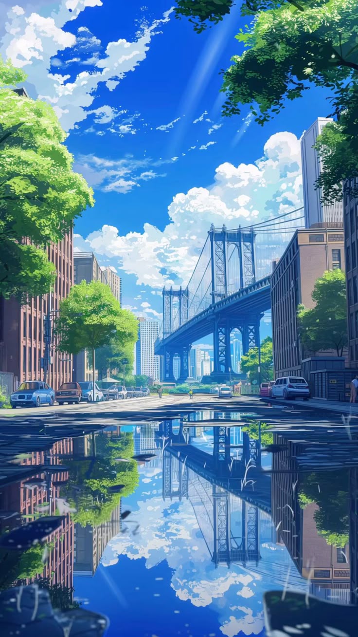 Aesthetic Wallpaper In 2024 Anime Landschaft Hintergründe Landschaft