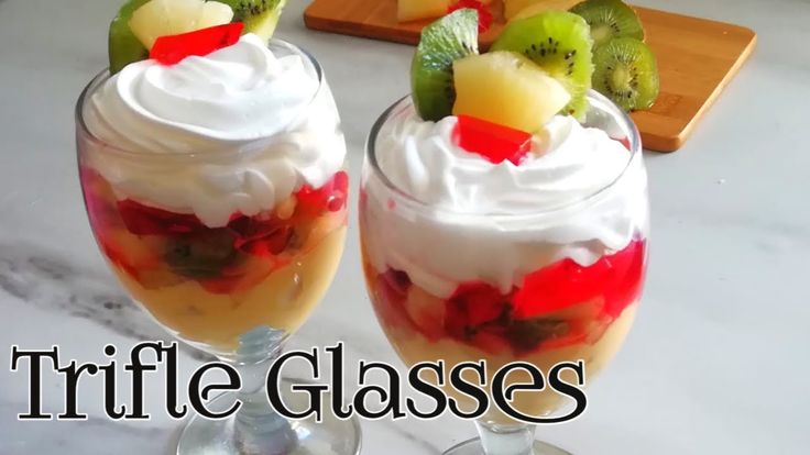 Trifle Glasses Fruit Triflequick Dessert