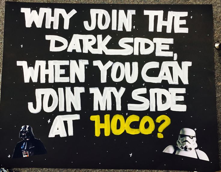 Star Wars Homecoming Proposal Homecoming Proposal Homecoming Posters Dance Proposal