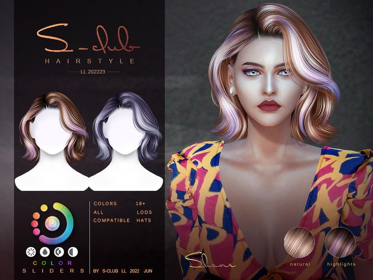 The Sims Resource Short Highshine Female Hairstyle Shane By S Club Sims Hair Womens