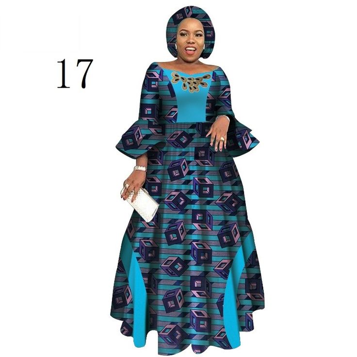 Long Sleeve Dresses For Women Party Wedding Casual Date Dashiki African Women Dresses African