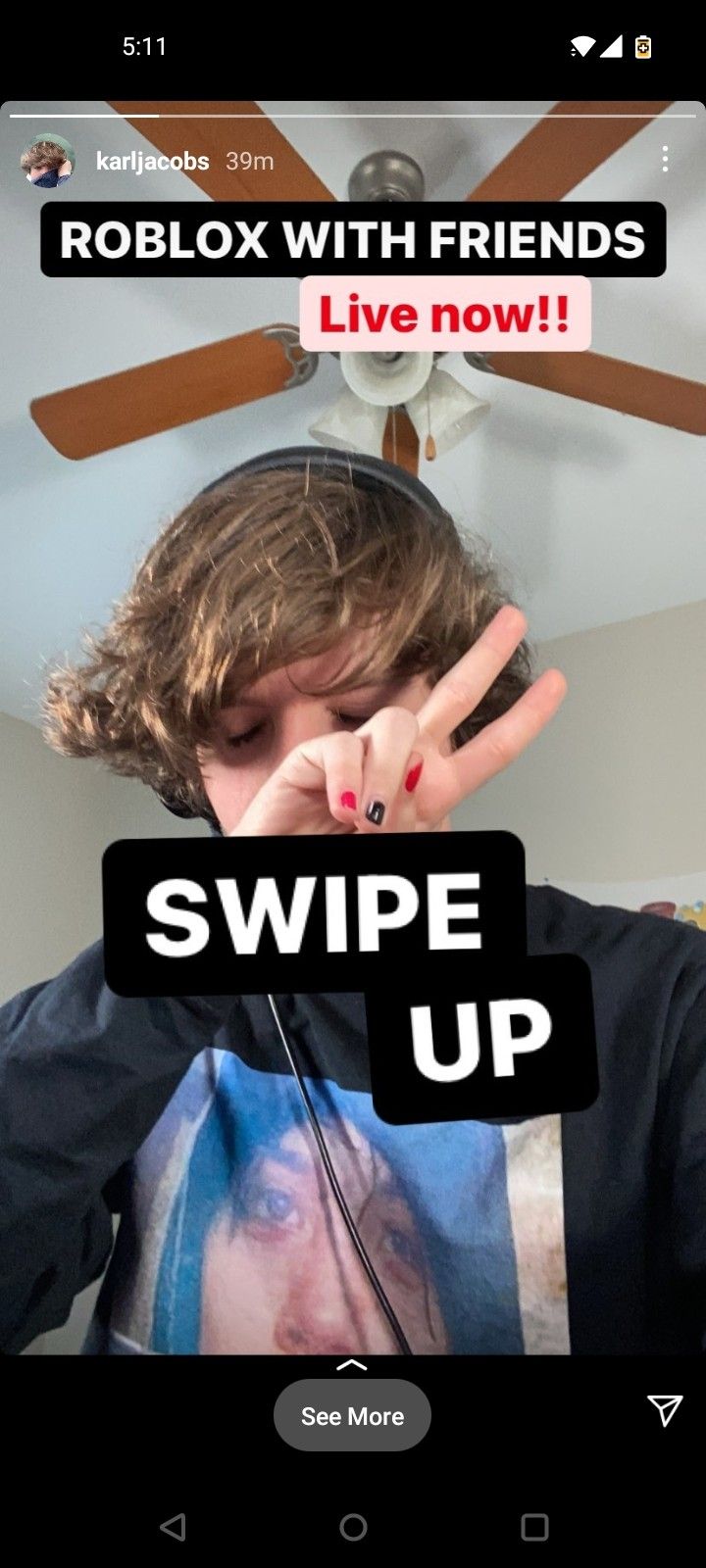 Karl Jacobs Stream Insta Notif Live In The Now Roblox Karl