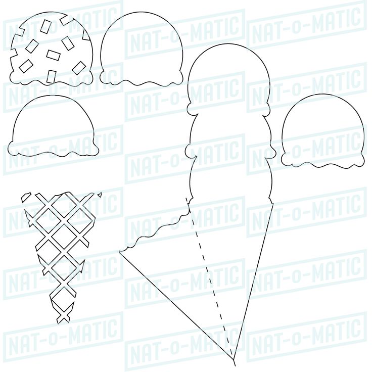 Ice Cream Cone Card And Envelope Ice Cream Cone Cool Paper Crafts