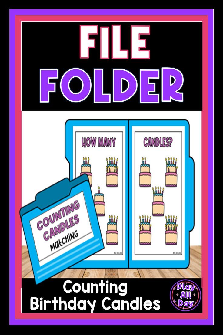 Counting 1 To 10 File Folder Activity Matching Numbers File Folder File Folder Activities